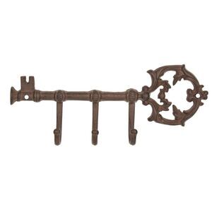 Upper Deck | Wall Decor | Ornate Key Shaped Triple Wall Hooks Key ...